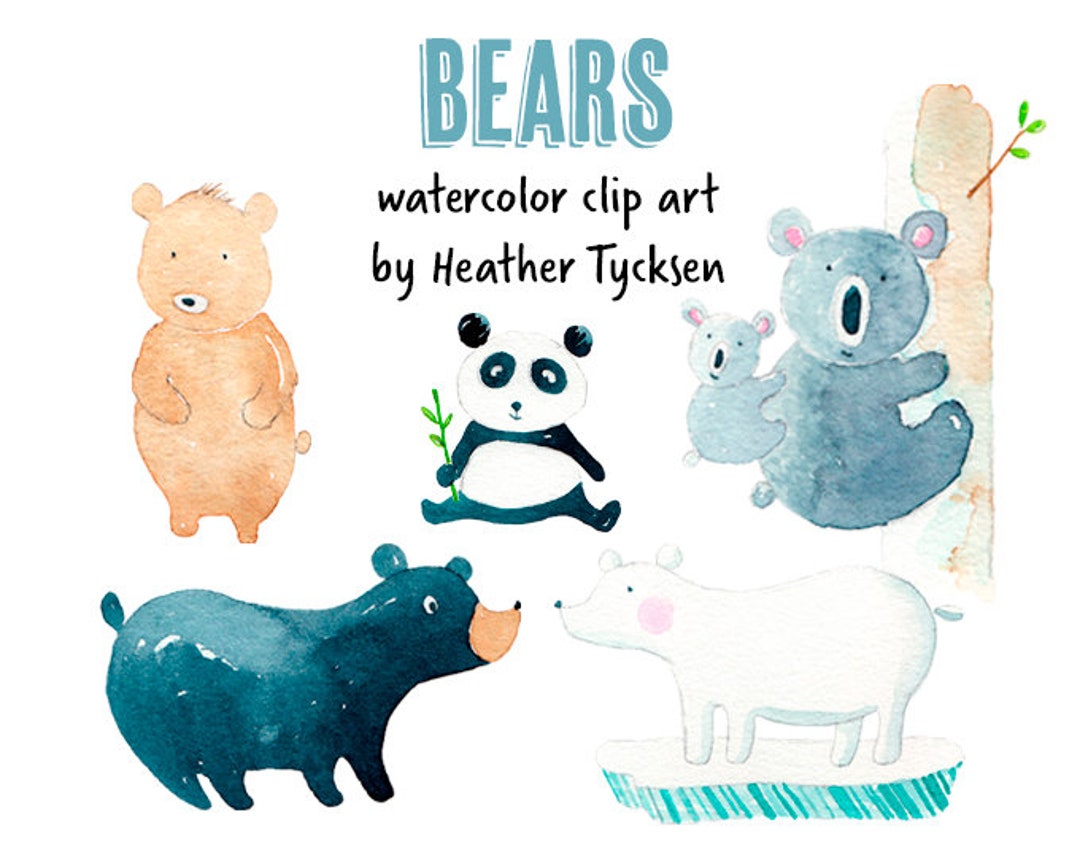 Bears Clipart Teddy Bear Clip Art Panda Clipart Polar Bear Koala ...