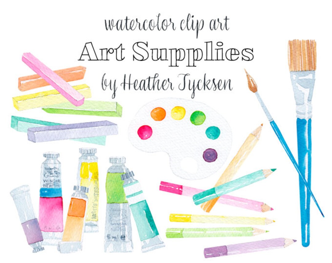 Art Supply Clipart Artist Clipart Painting Clipart Art Class Clipart ...