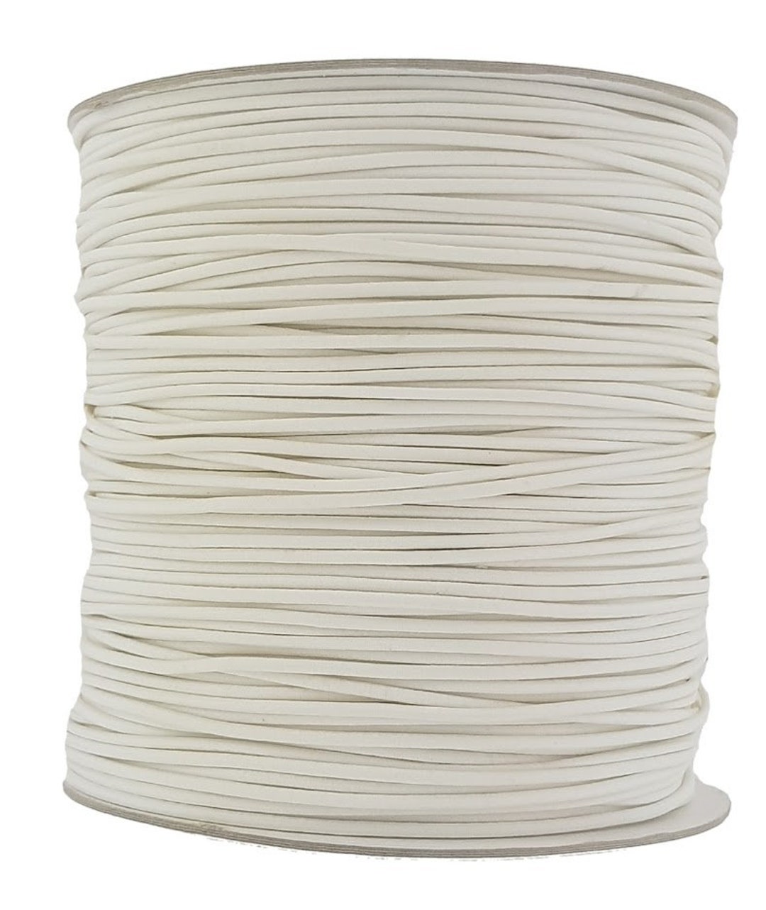 White 3 Mm Diameter Round Elastic Cord White 250 Metres - Etsy