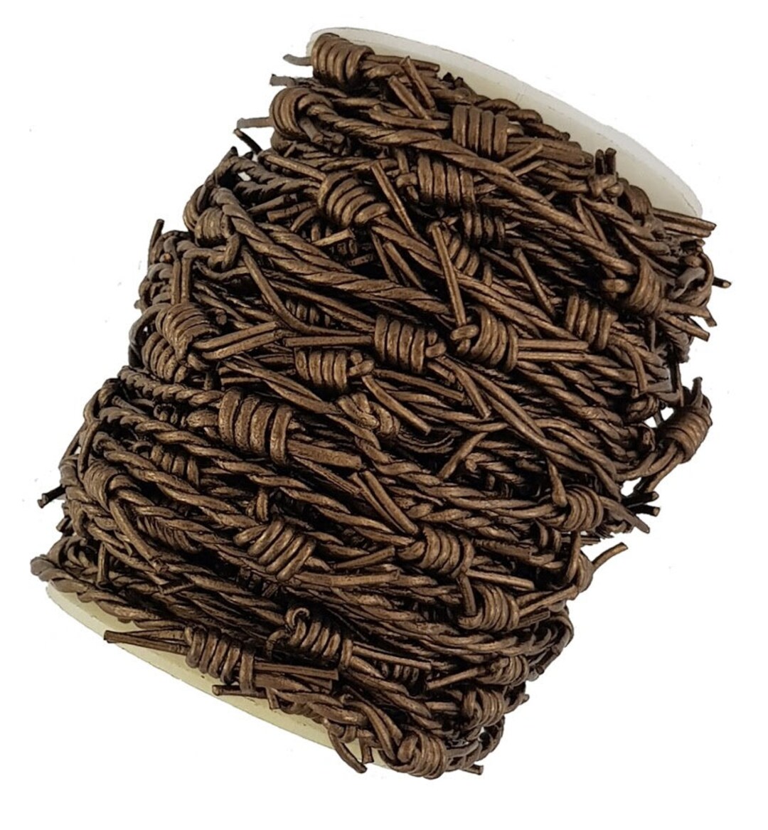 Leather Fake Barbed Wire Bronze Sold in Lengths of 2-5 Metres - Etsy