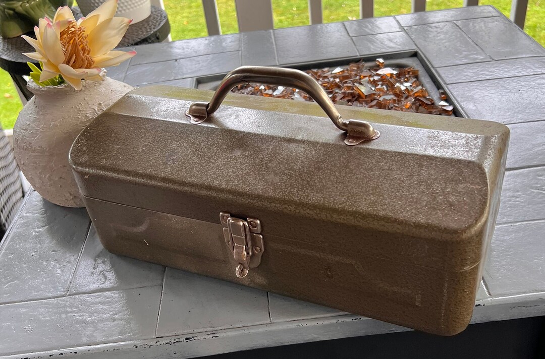 Bronze Metal Box With Tray - Etsy