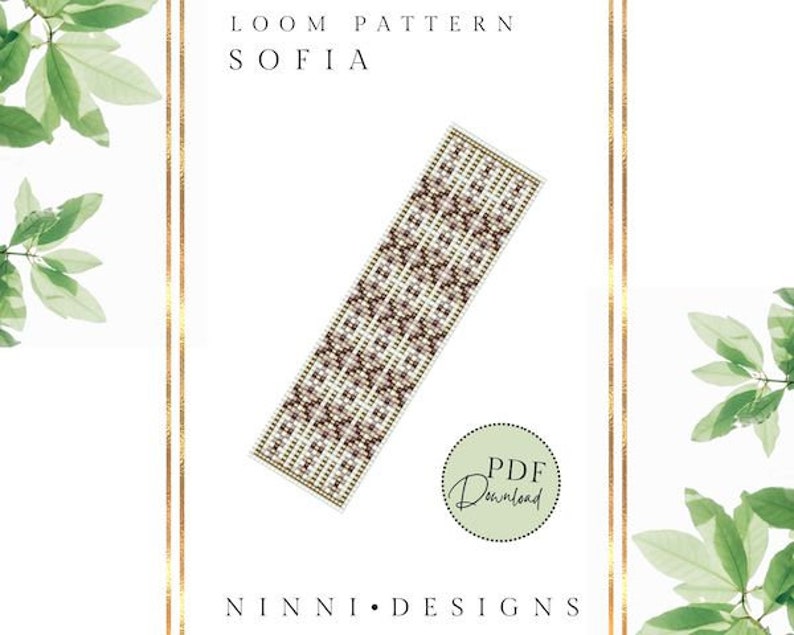 SOFIA Miyuki Bead Loom Pattern LOOM Bracelet Pattern in - Etsy