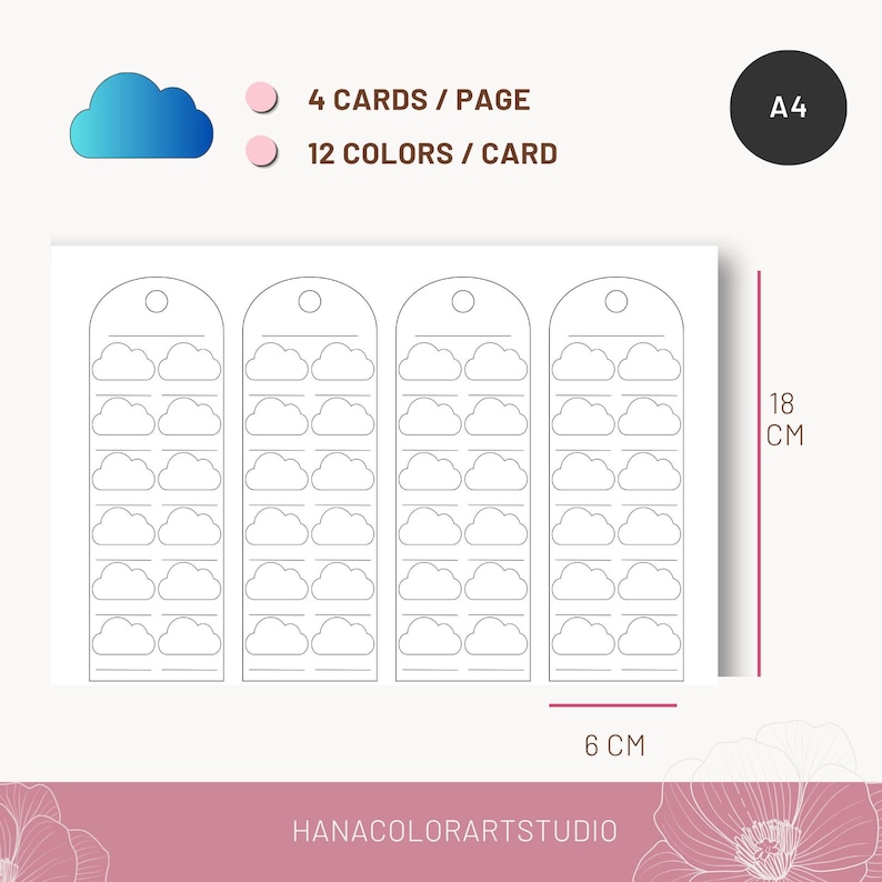 Color Swatch Template, DIY Color Chart Template (printable PDF), Color ...