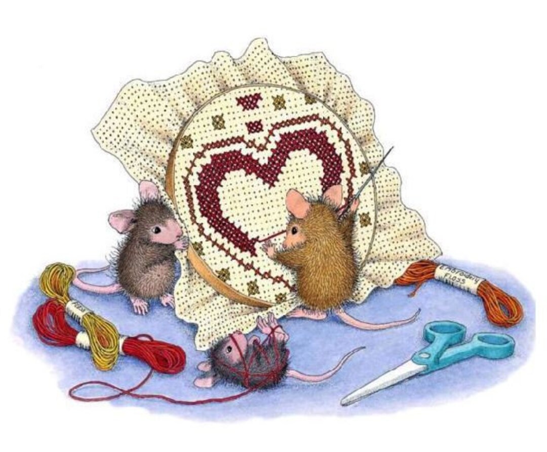 Mouse-embroiderer Modern Cross Stitch Pattern Counted Cross Stitch ...