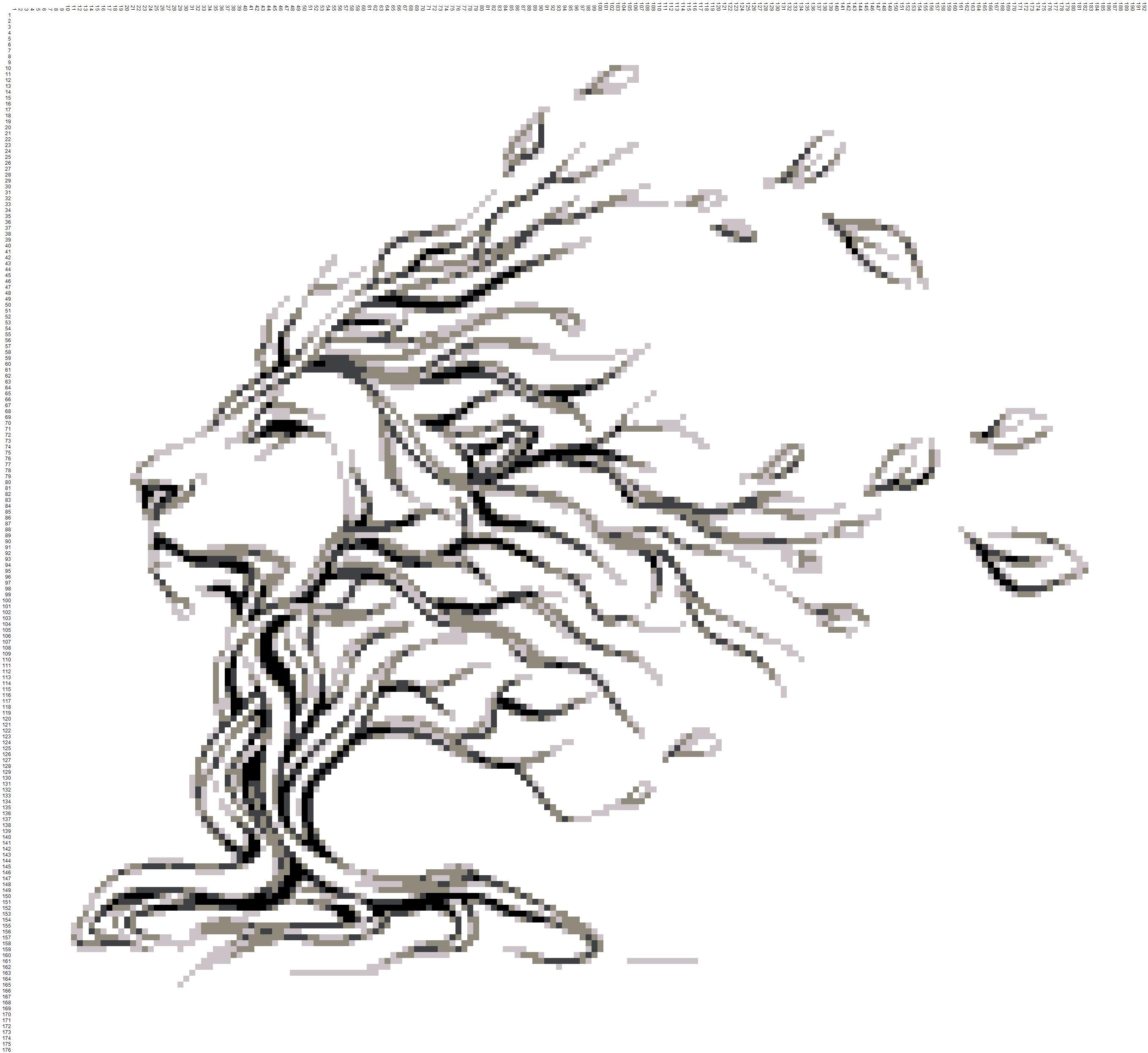 Tree of Life Lion Cross Stitch Pattern Counted Cross Stitch - Etsy