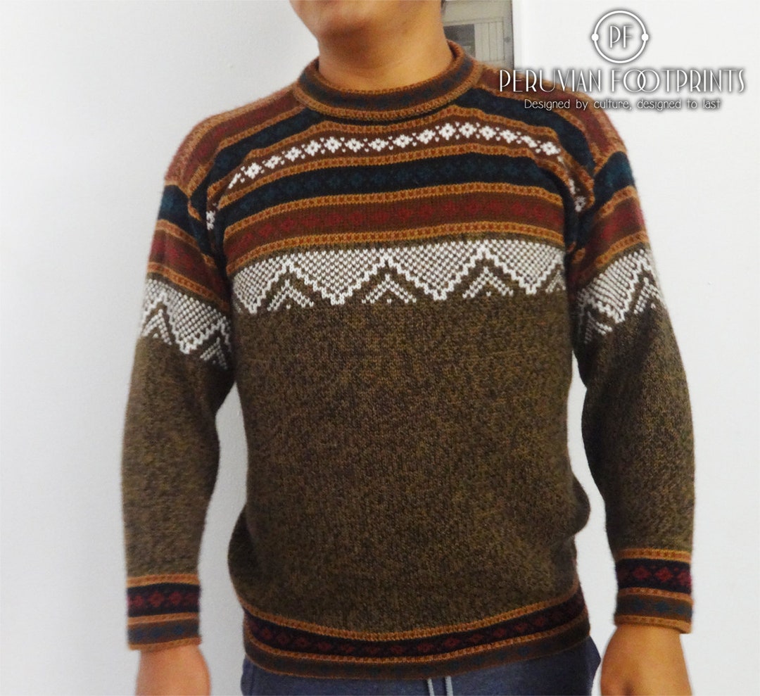 Alpaca Sweater Unisex, Peruvian Sweater, Alpaca Wool, Women's Sweater ...