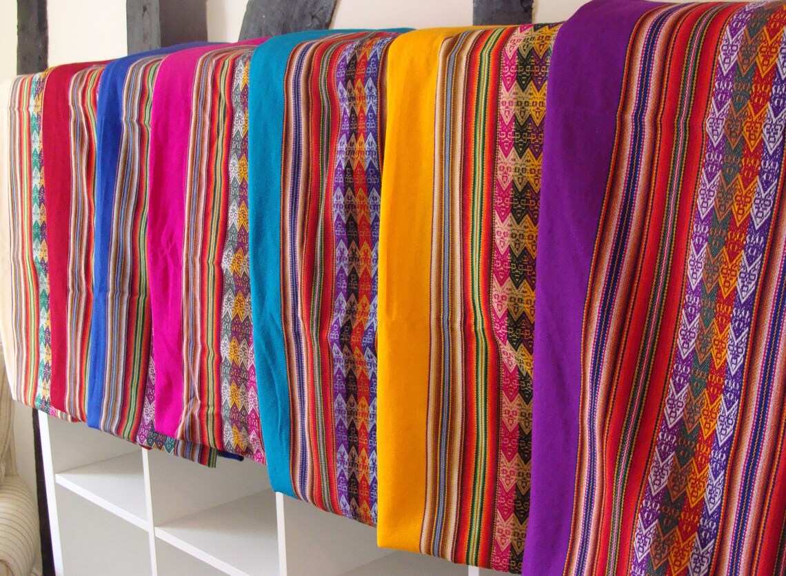 4 mantas incas peruanas tela peruana manta / tela | Etsy