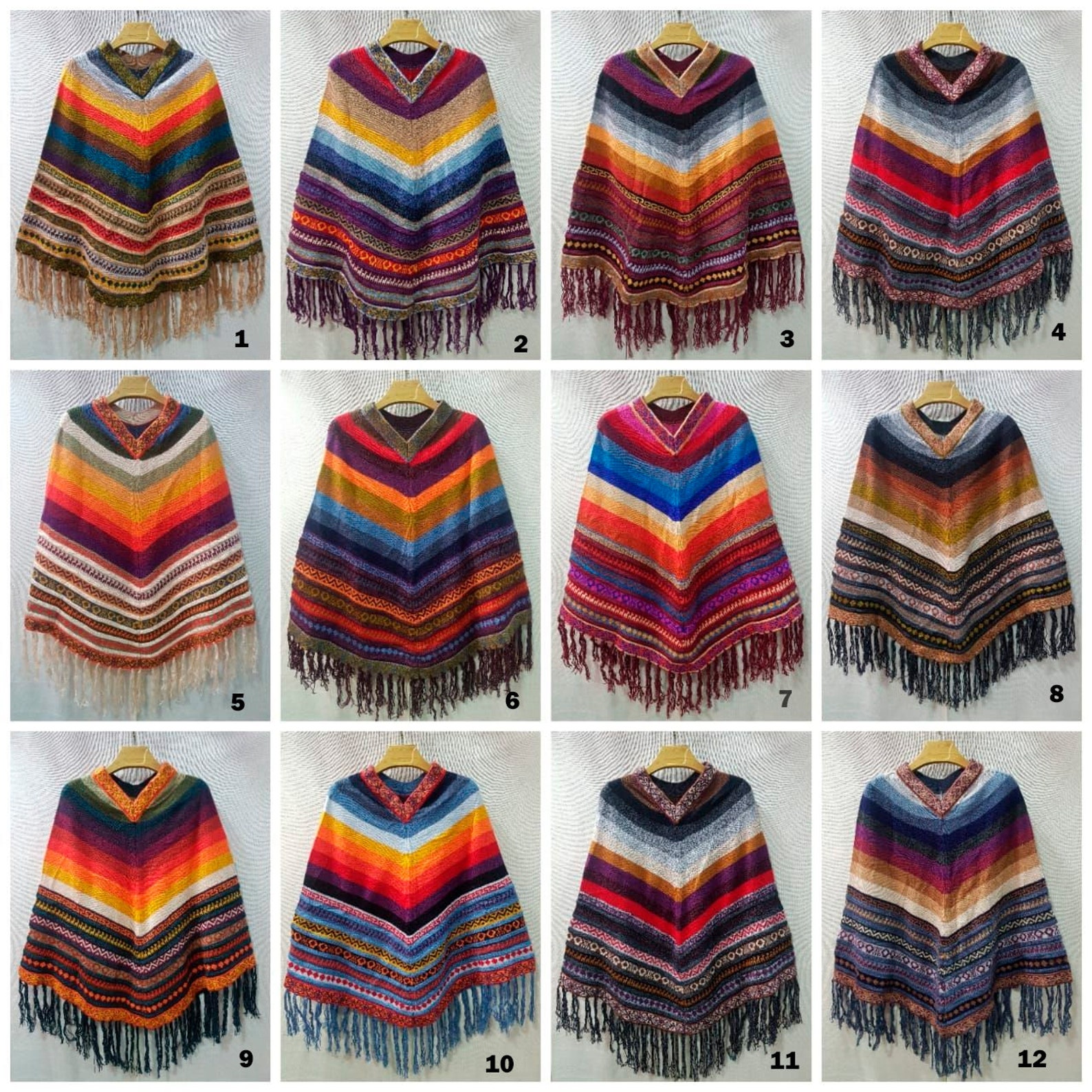 Alpaca Poncho Handmade in Peru for women very soft warm and | Etsy