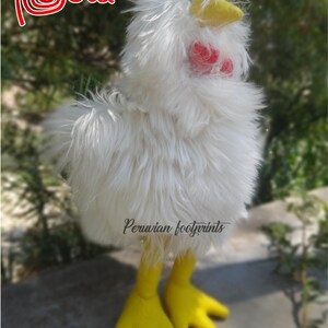 Handmade Rooster 100% Suri Alpaca Fur Toy, Pure Wool Easter Rooster ...