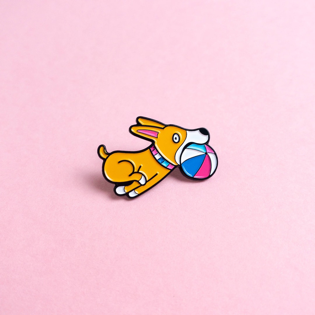 Transgender Pride Pin Trans Dog Pride Badge Minimalist Pride LGBT ...