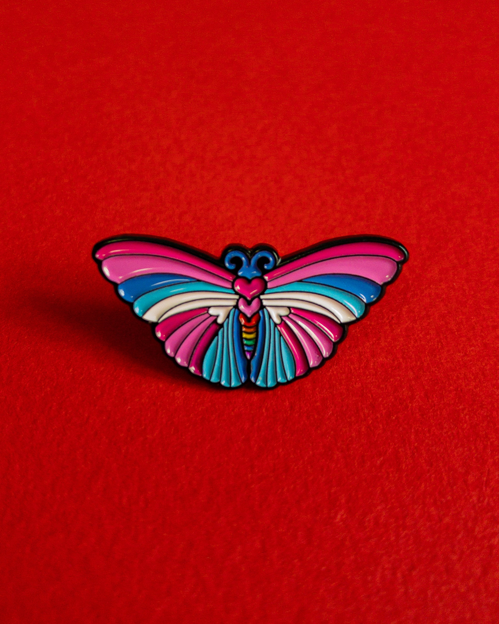 Transgender Pride Pin Subtle Trans Butterfly Badge Pride - Etsy