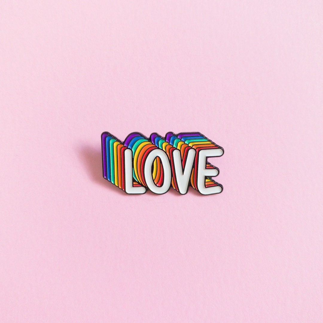 Pride Pin Subtle Love is Love Pride Badge — Minimalist Pride LGBT ...
