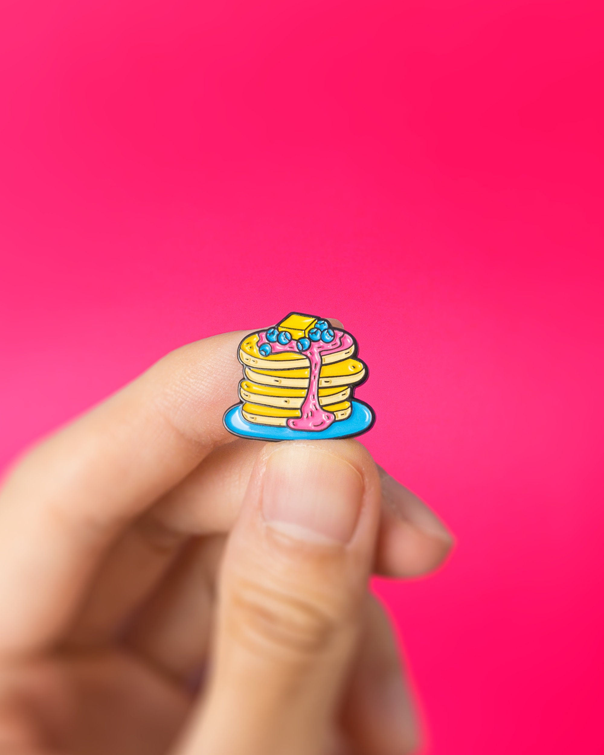 Pansexual Pride Pin Subtle Pancake Pin Pan Pride Badge LGBT - Etsy