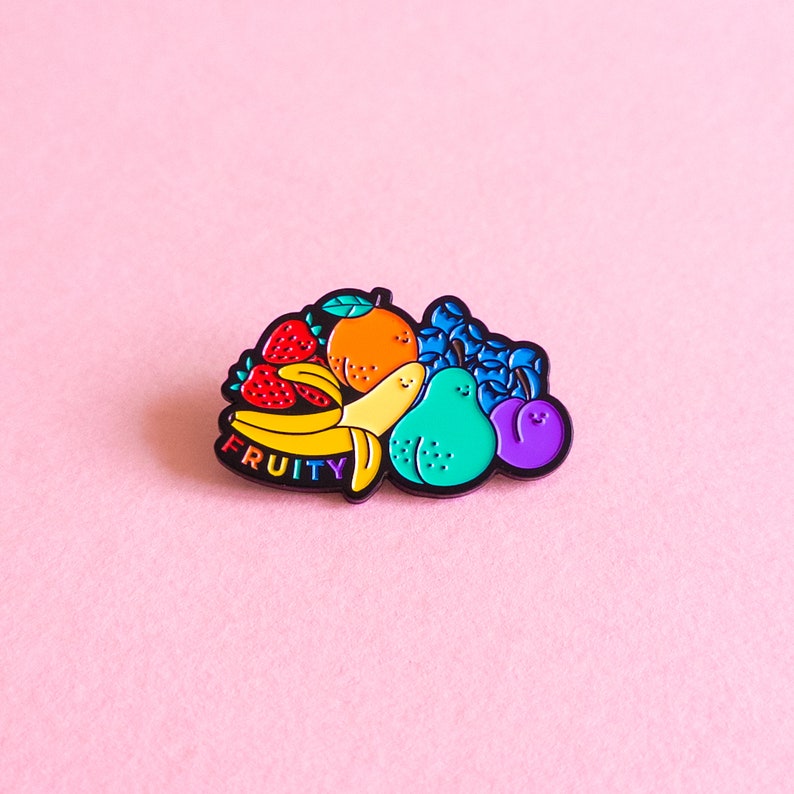 Subtle Pride Pin Fruity LGBT Badge Minimalist Pride LGBT - Etsy
