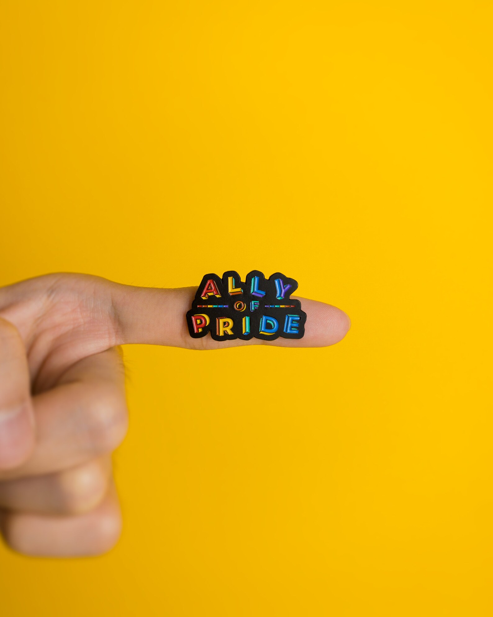 Ally LGBT Pride Pin Minimalist Pride LGBT Rainbow Ally Badge | Etsy