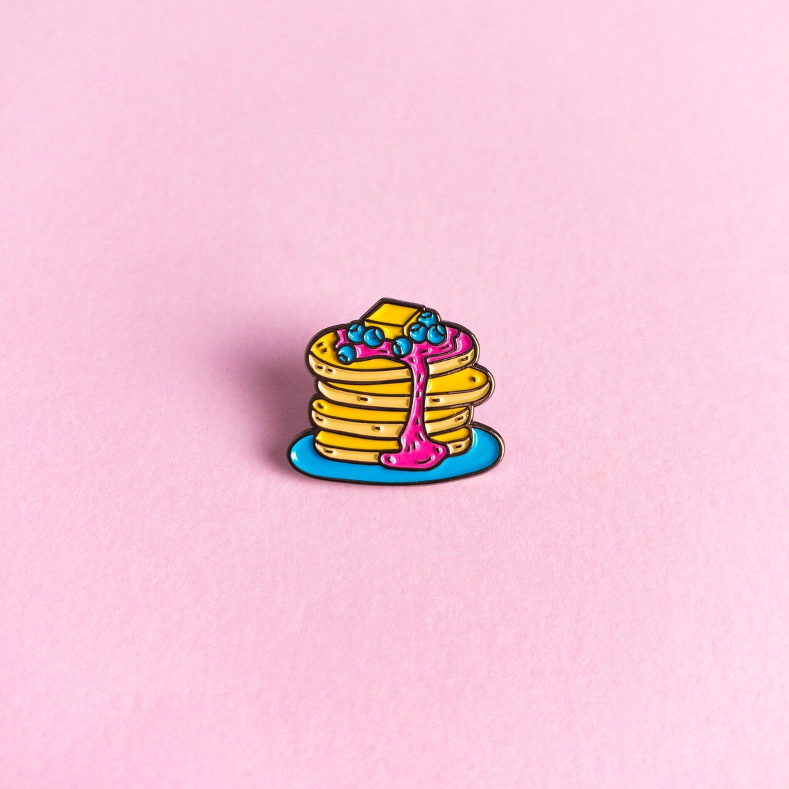 Pansexual Pride Pin Subtle Pancake Pin Pan Pride Badge LGBT - Etsy