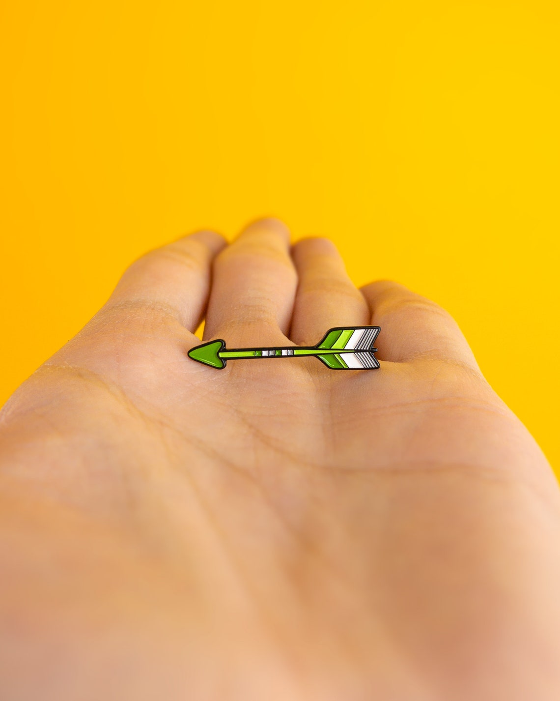 Aromantic Pride Pin Aro Arrow Pride Badge Minimalist Pride - Etsy