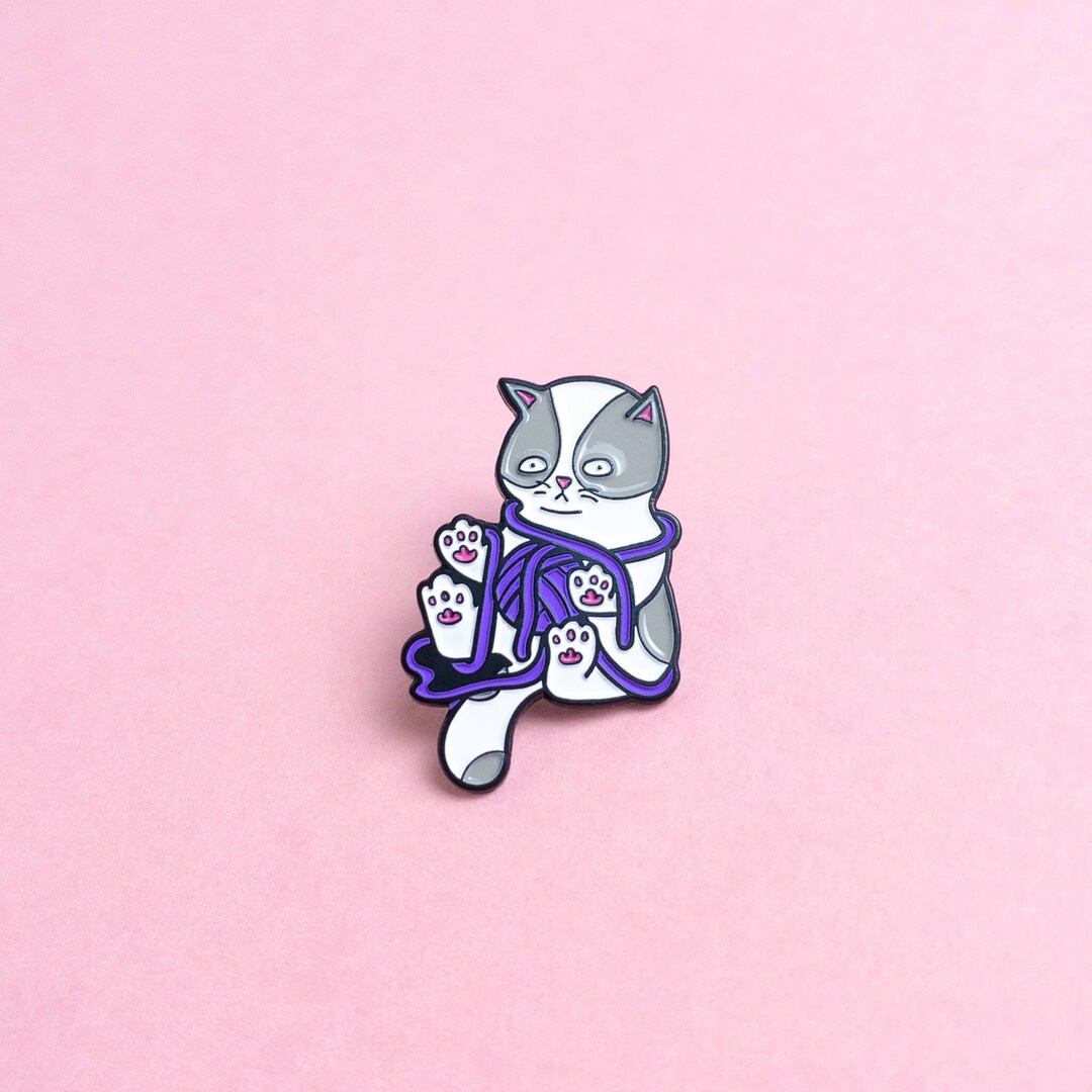 Asexual Pride Pin Cat Ace Kitten Pride Badge — Ace Pride LGBT Asexual ...