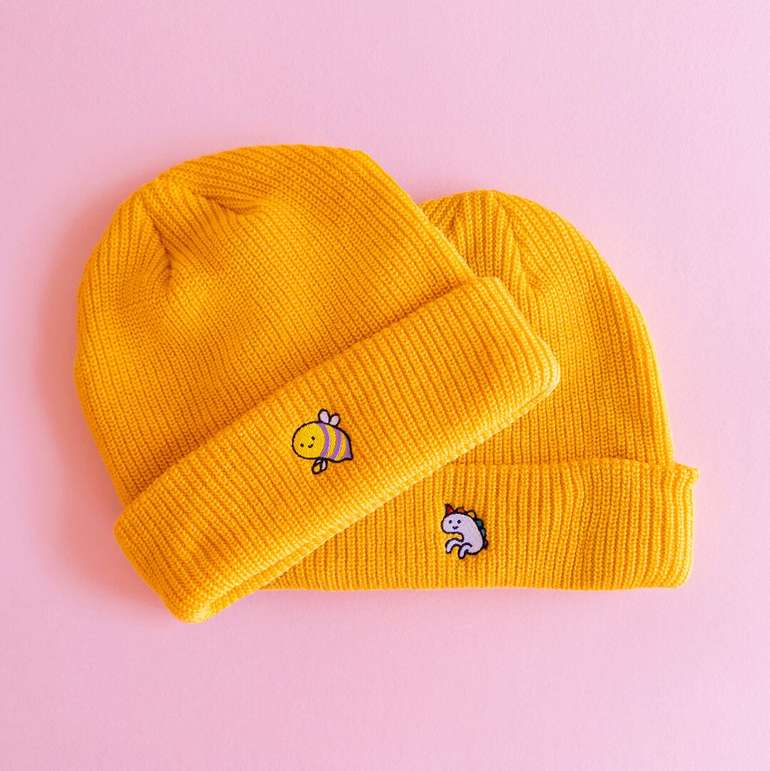 Enby Non-binary Pride Beanie Enby Pride Enbee Non Binary Pride Hat ...