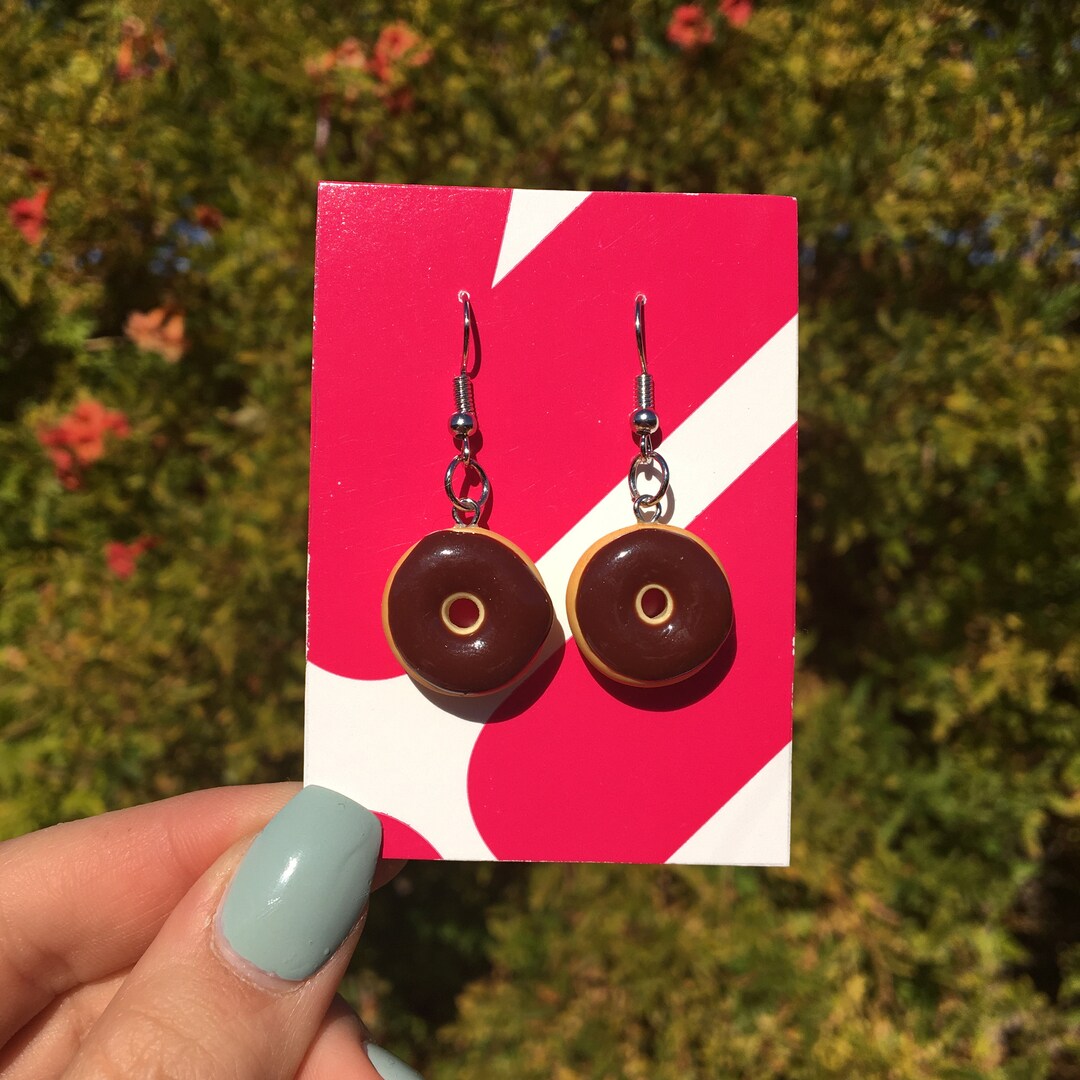Polymer Clay Dunkin Donuts Inspired Earrings - Etsy