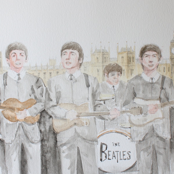 Beatles Painting - Etsy