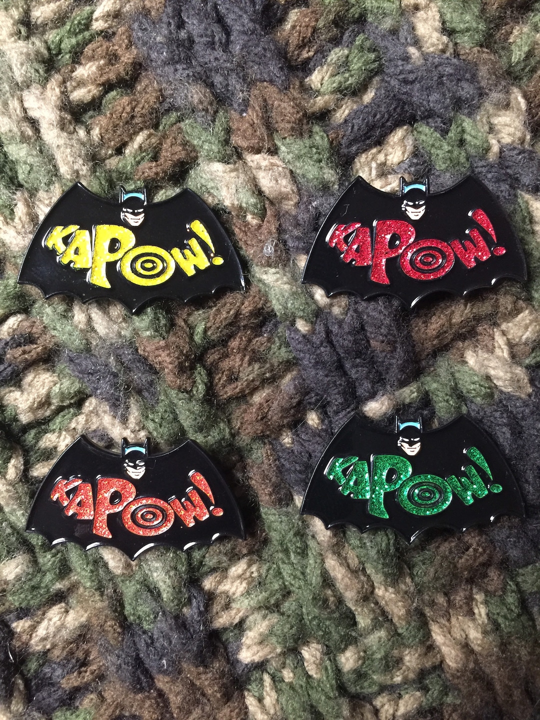 Kapow Batman Enamel Pin - Etsy