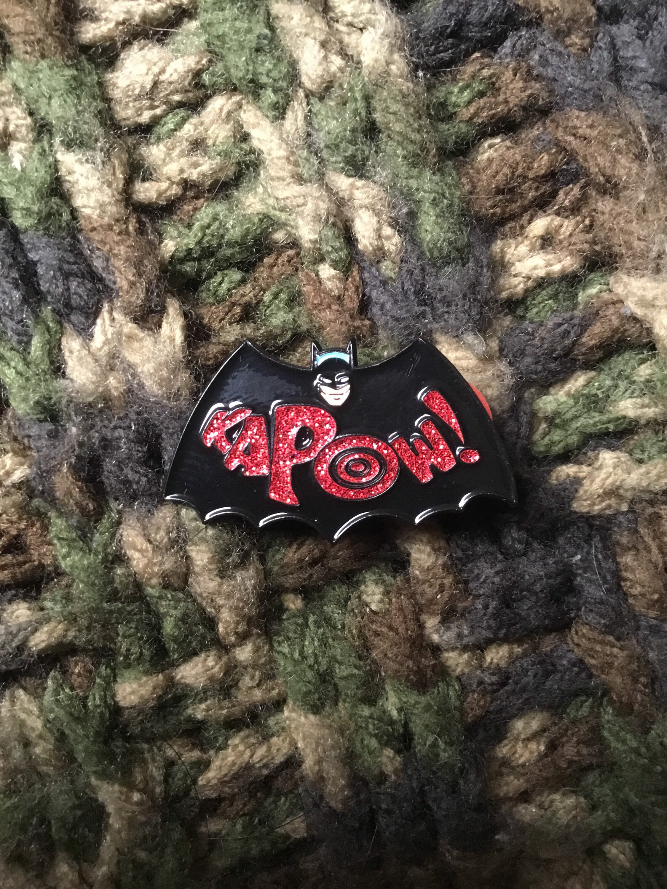 Kapow Batman Enamel Pin - Etsy