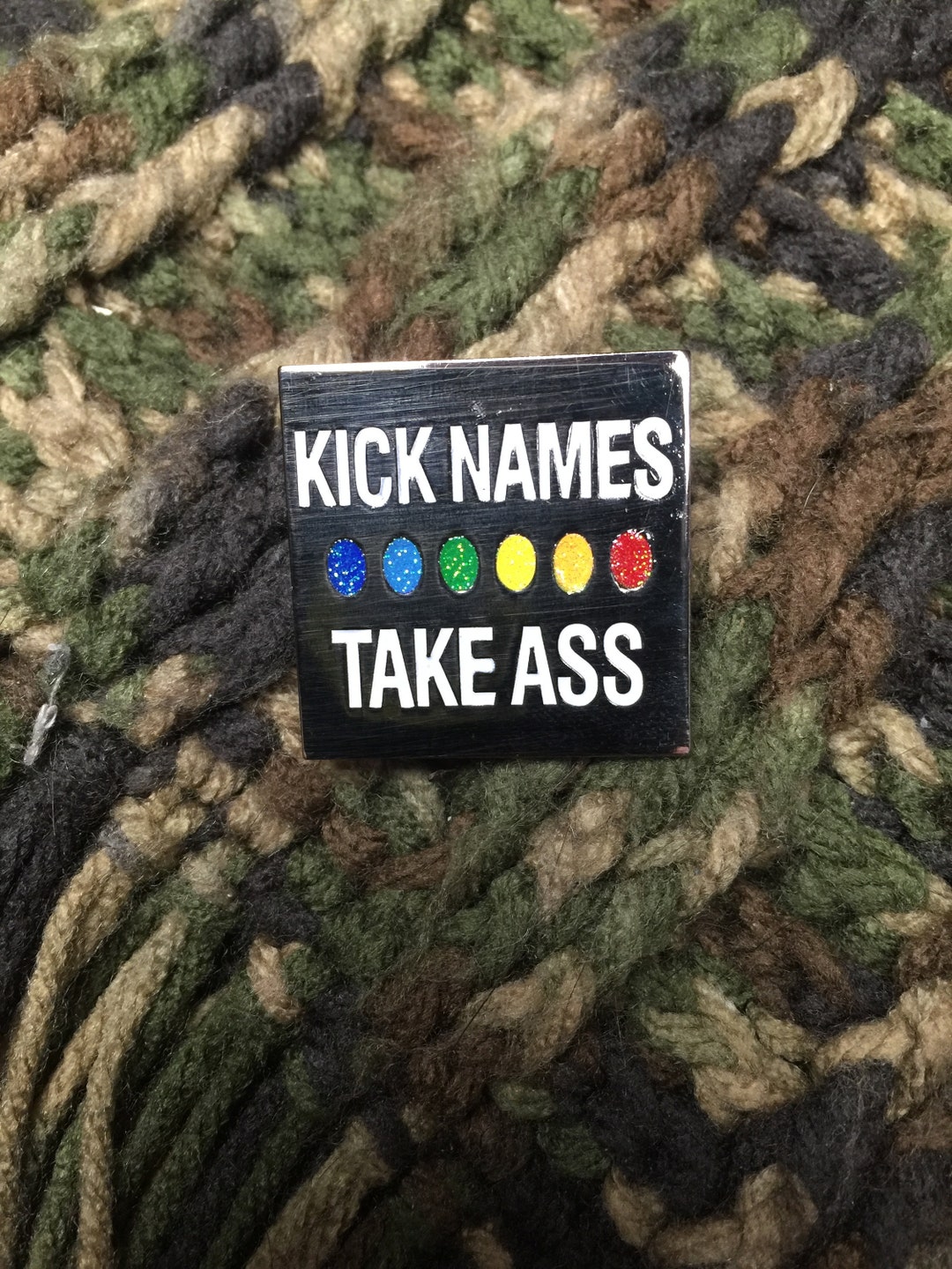 Avengers Infinity War Kick Names Take Ass Enamel Pin - Etsy