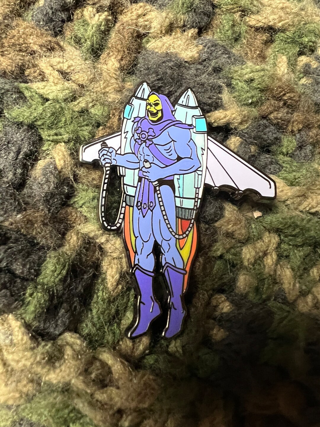 Jetpack Skeletor Enamel Pin - Etsy