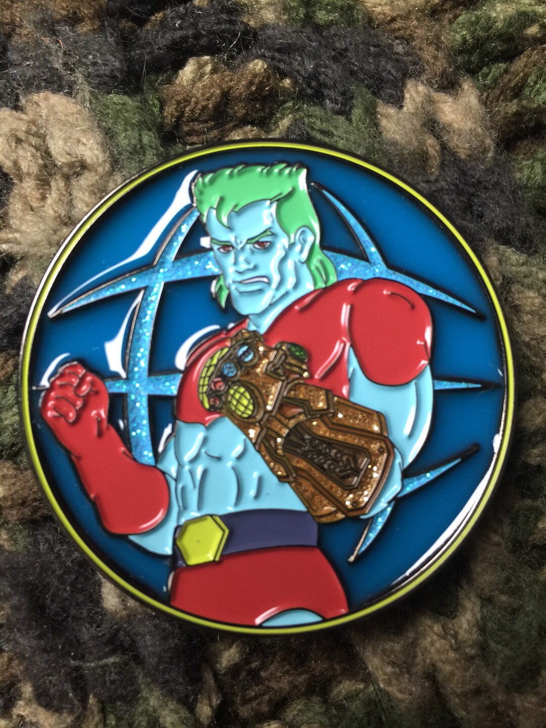 Captain Planet Earth Day Titan Enamel Pin - Etsy