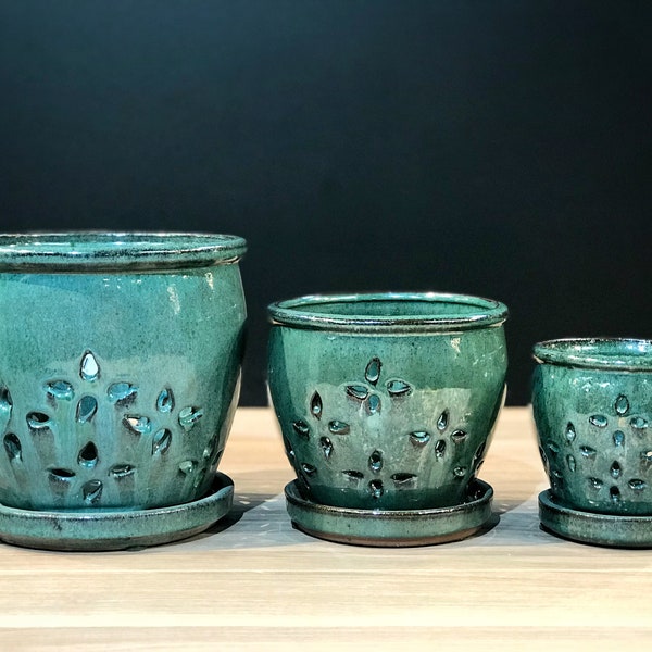 Large Orchid Pot Planter - Etsy