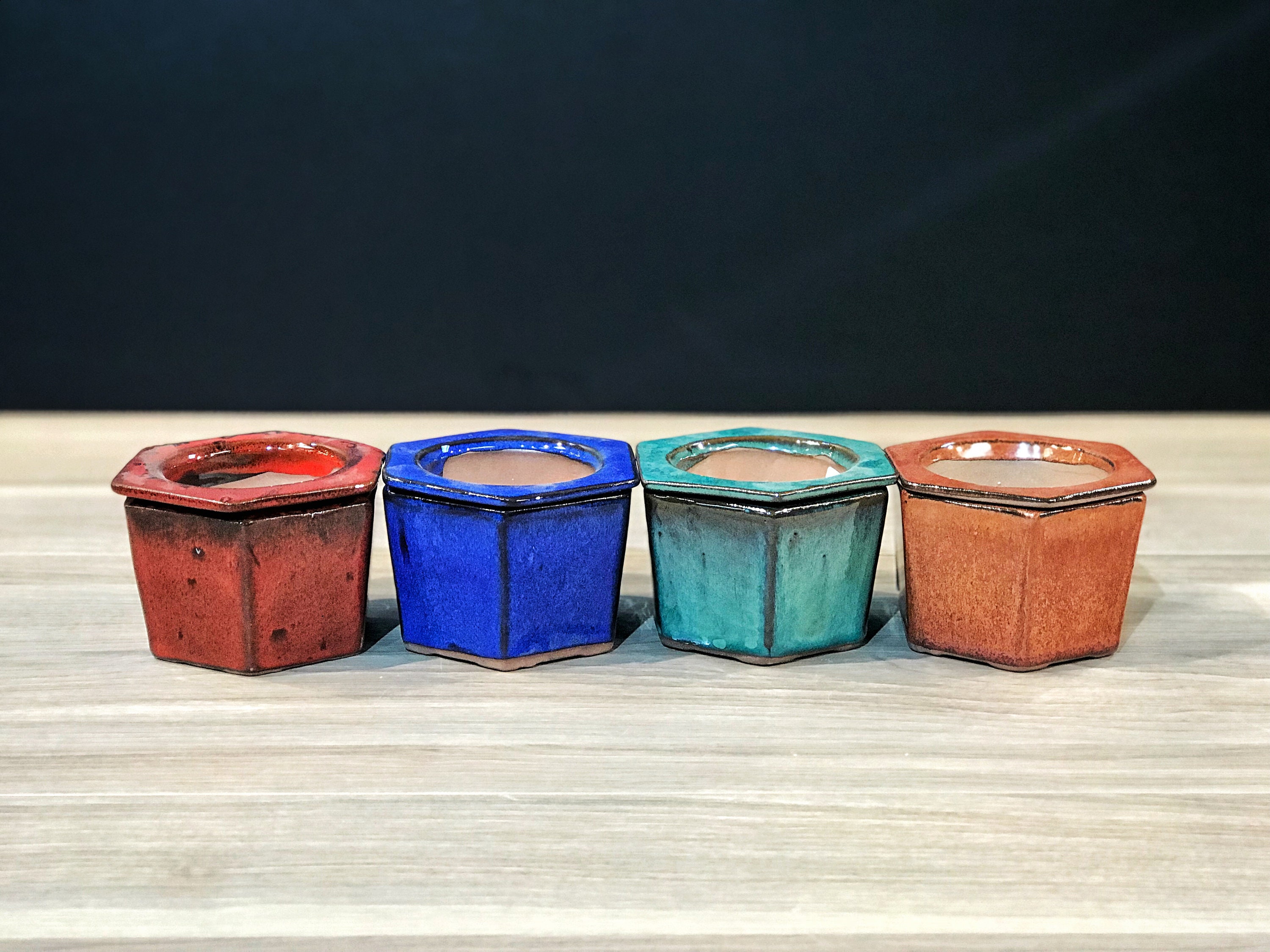 Self Watering Hexagon Shape Ceramic Pot African Violet Pot - Etsy