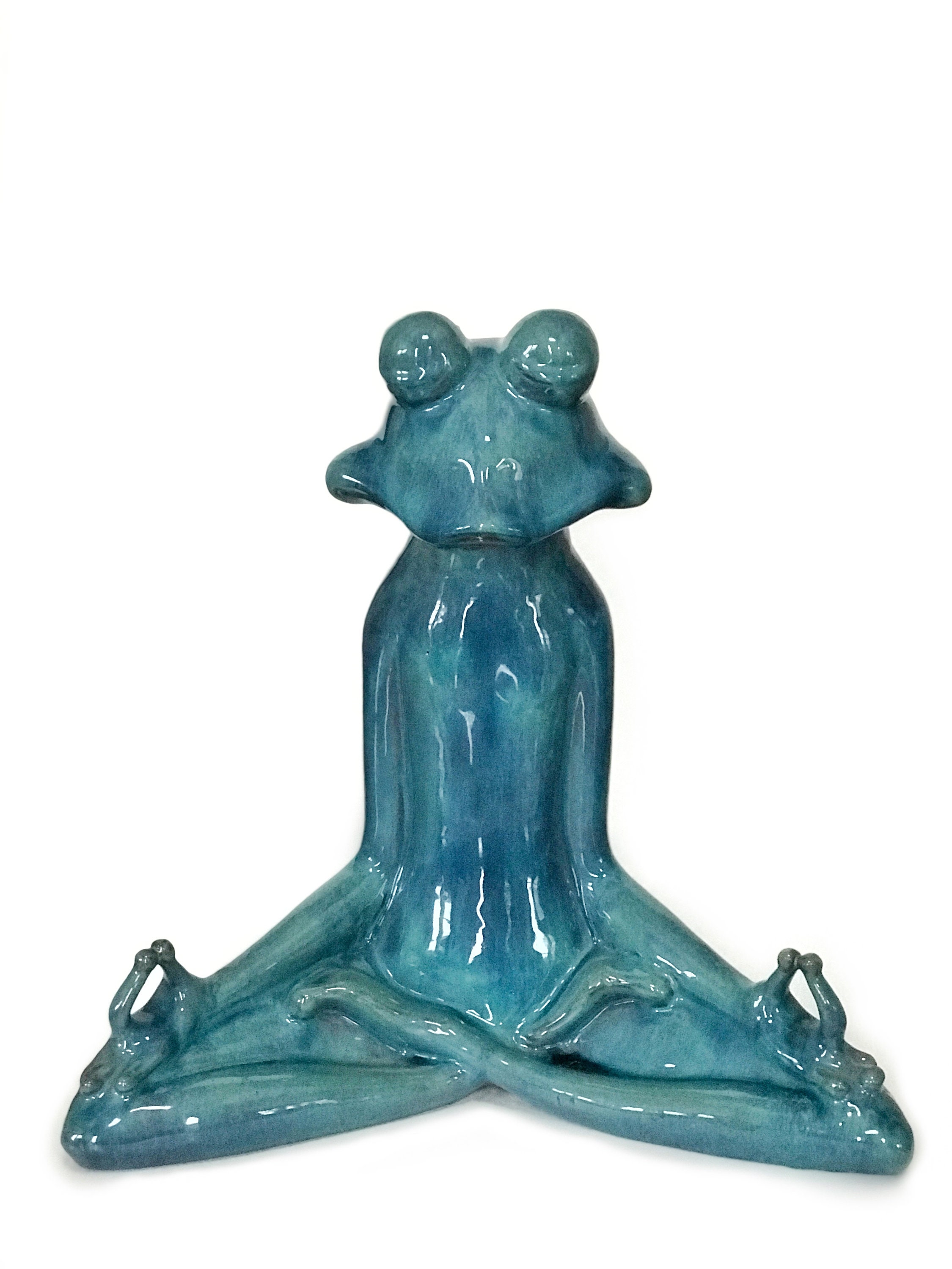 Handmade Ceramic Zen Meditating Frog Yoga Frog Sitting Frog | Etsy