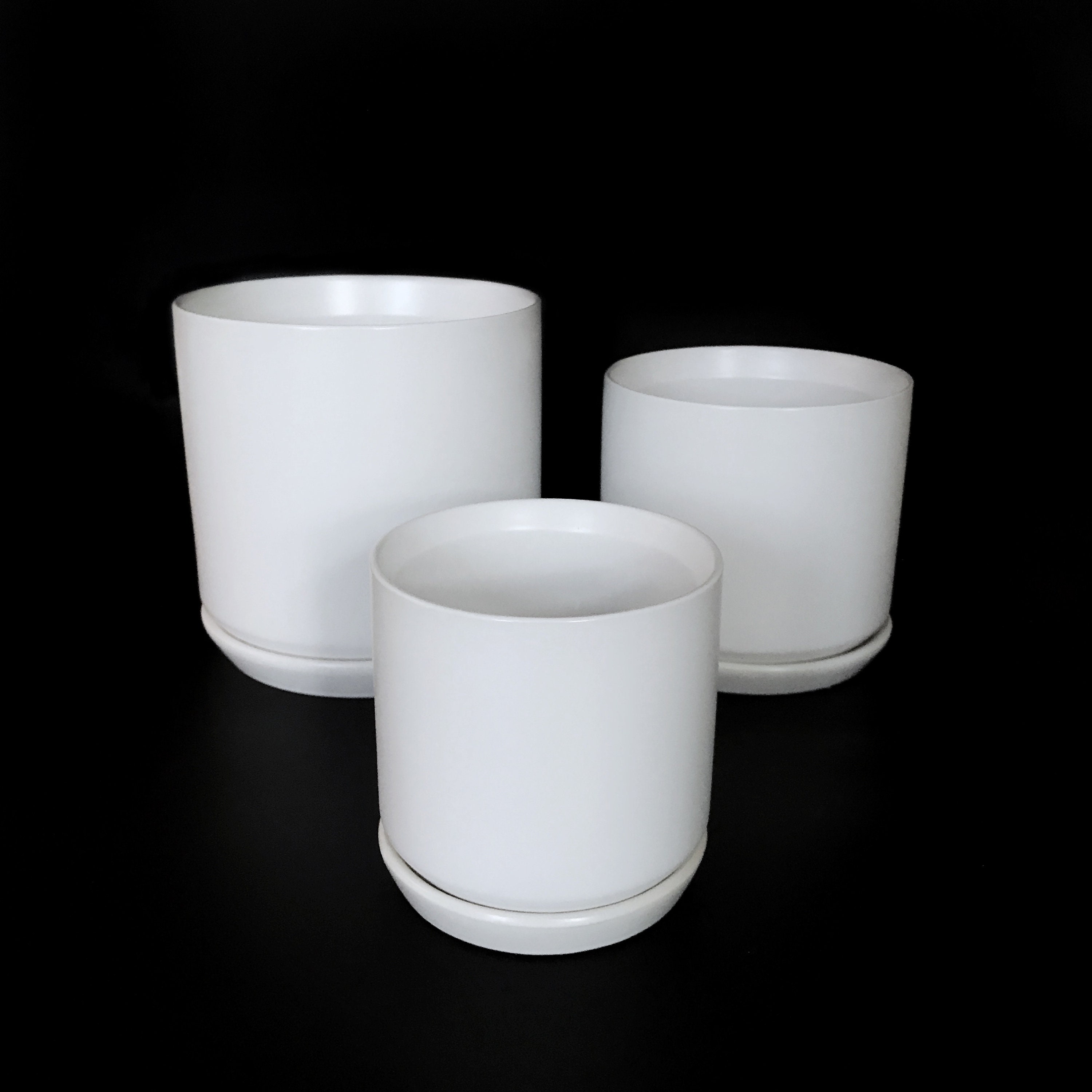 Handmade Mid Century Modern Cylinder Planter Matte Finish - Etsy