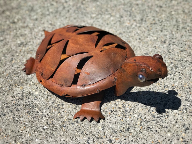 Rustic Metal Turtle Turtle Family single Item Handmade - Etsy