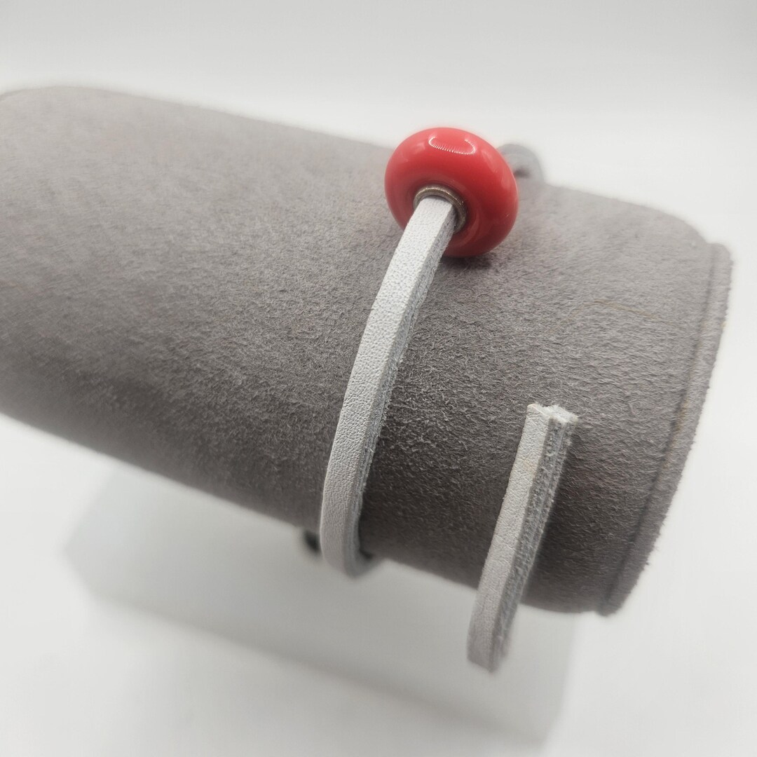 Trollbead Leather Red Cross With Love Bracelet - Etsy