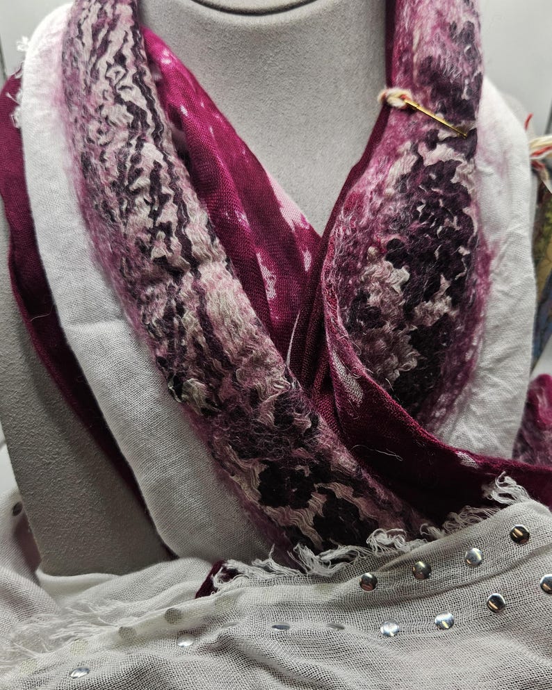 Scarving Artists Fiber Art Hand Made Scarf - Etsy
