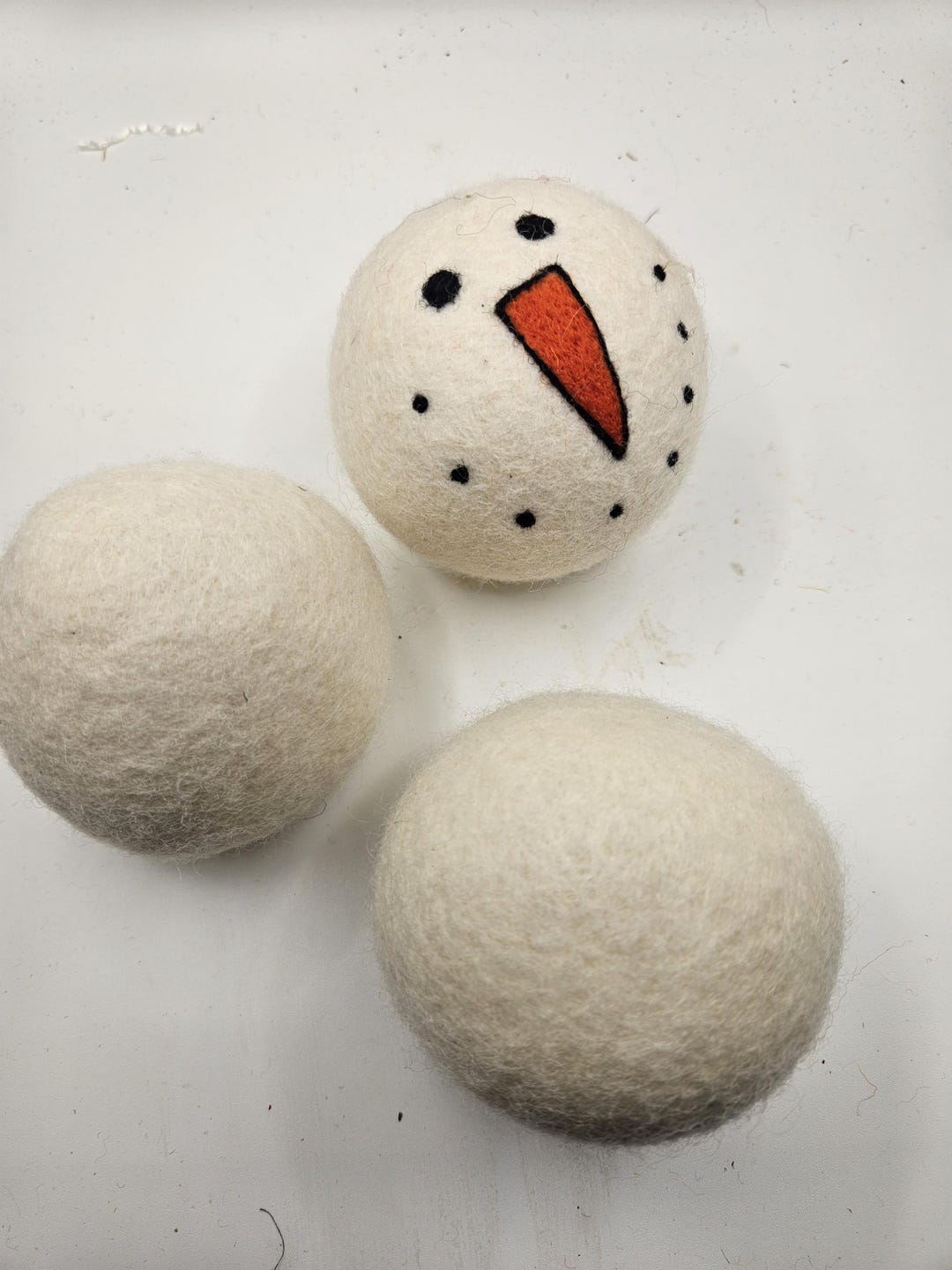 Snowmen Dryer Balls, Dryer Ball Set, Eco Friendly, Laundry, Wool Dryer ...