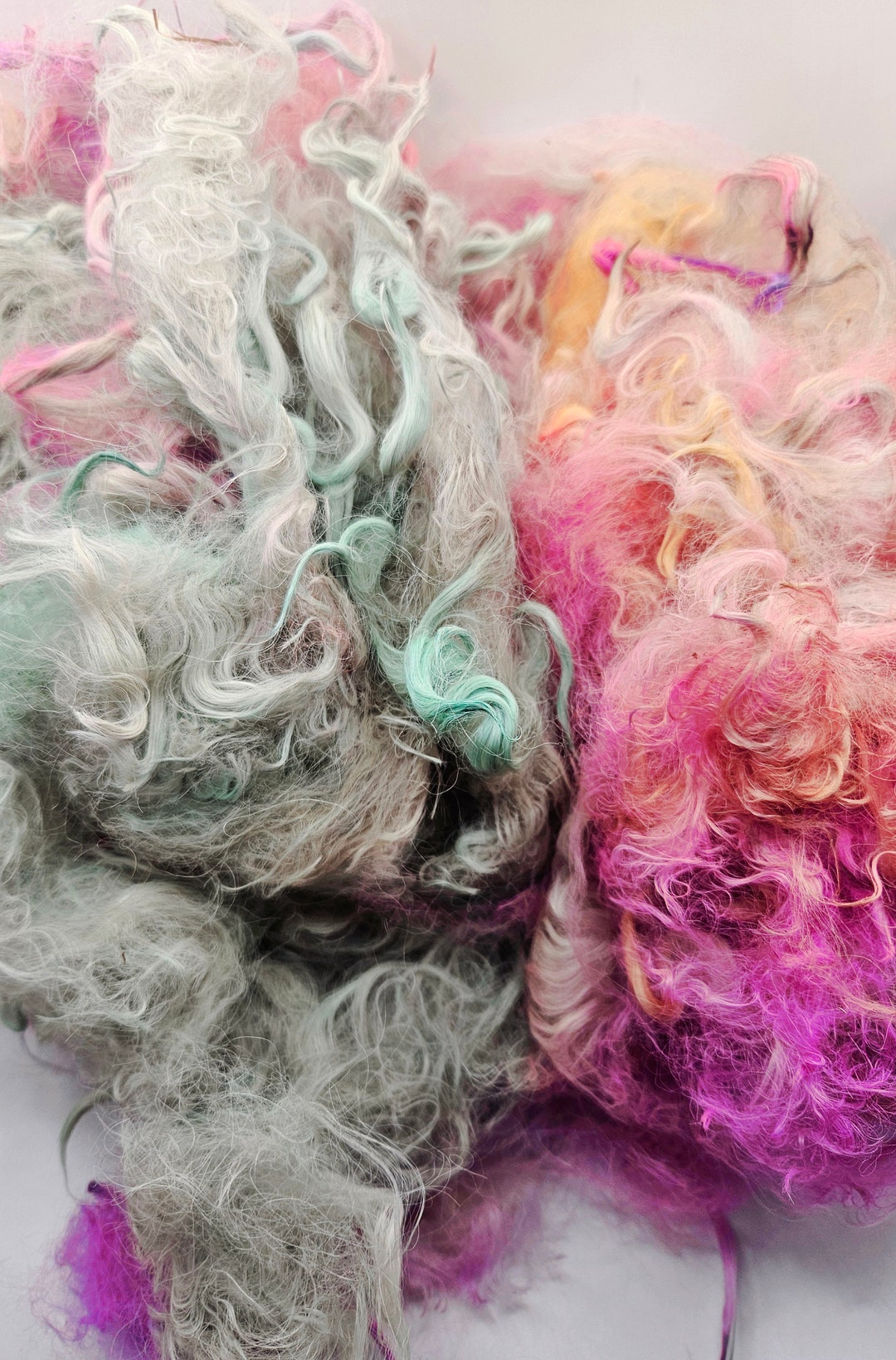 Suri Alpaca Fleece, Dyed Suri Fiber, Felting Material, Roving, Batts - Etsy