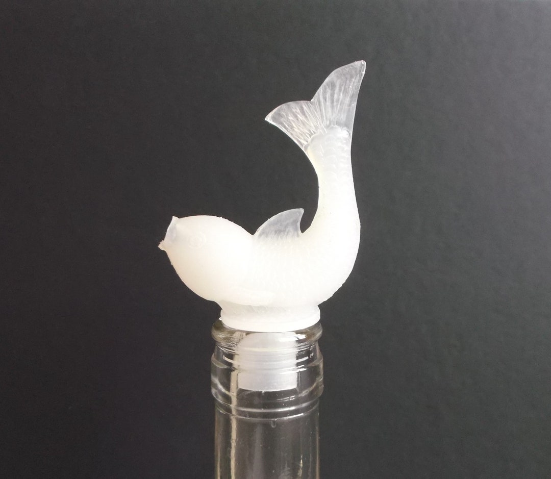 Vintage Soviet Plastic Cork Fish, Decorative Accessory for Bottles ...