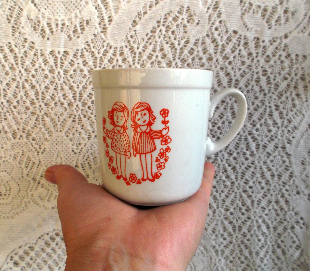 Soviet Vintage Porcelain Mug. Coffee, Tea Mug. Soviet Kitchen. USSR ...