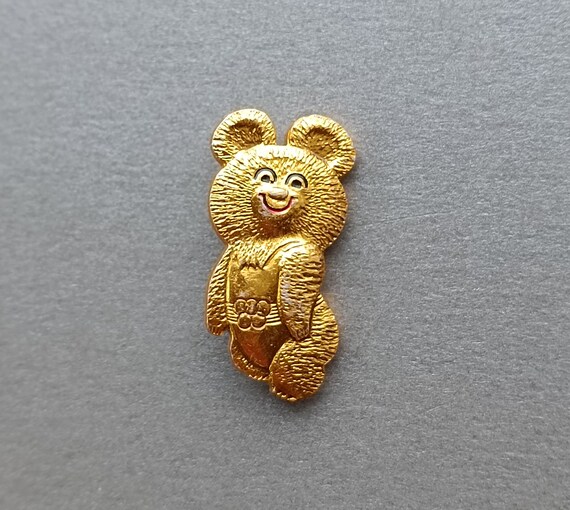 soviet olympic bear badge - Gem