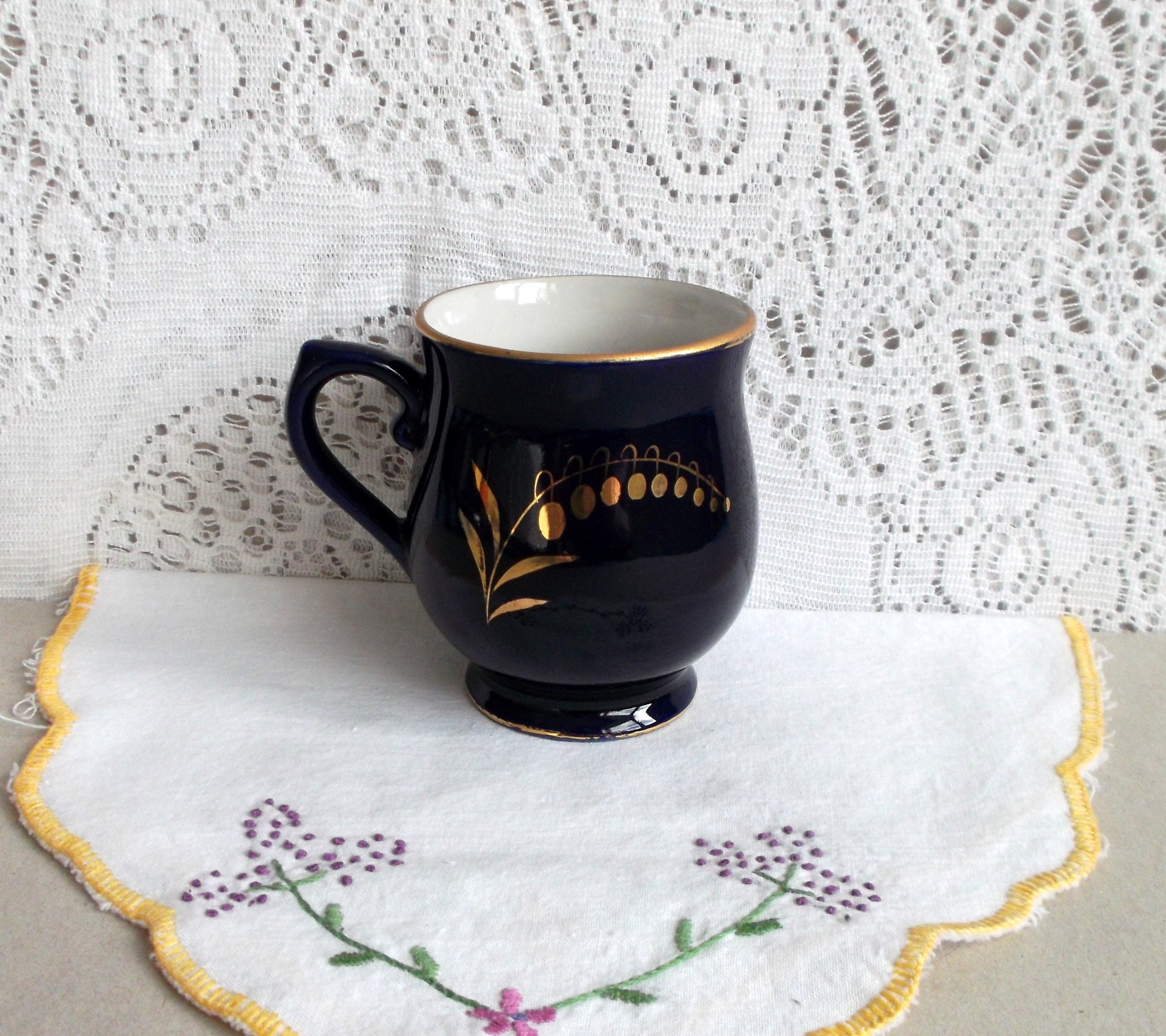 Cup for Tea or Coffee, Gzhel Cobalt Blue, Soviet Vintage - Etsy