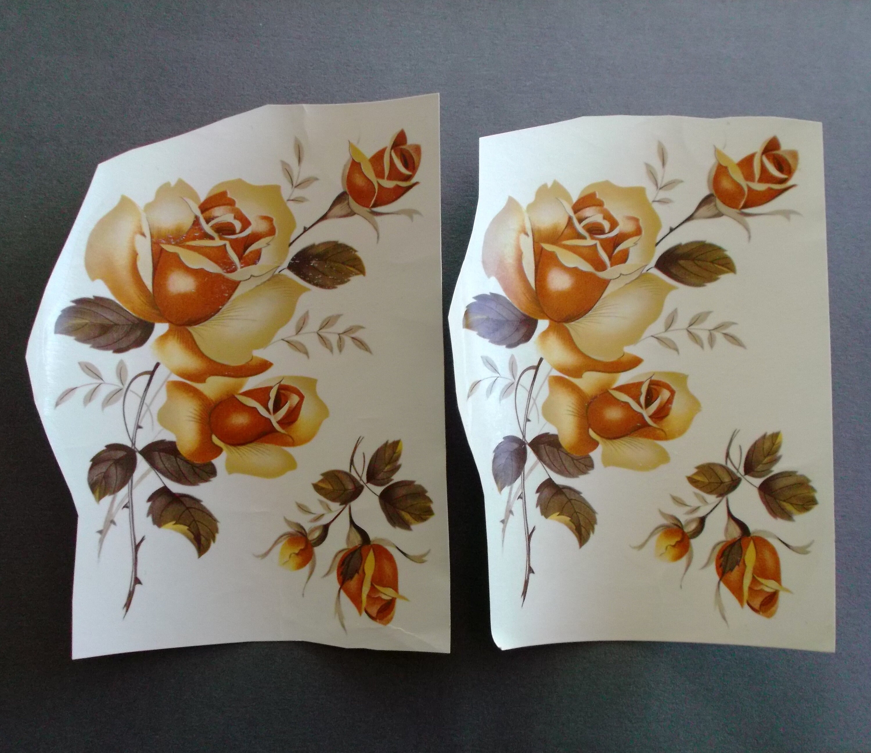 Roses Vintage Decal Transfer, Set of 2 - Etsy