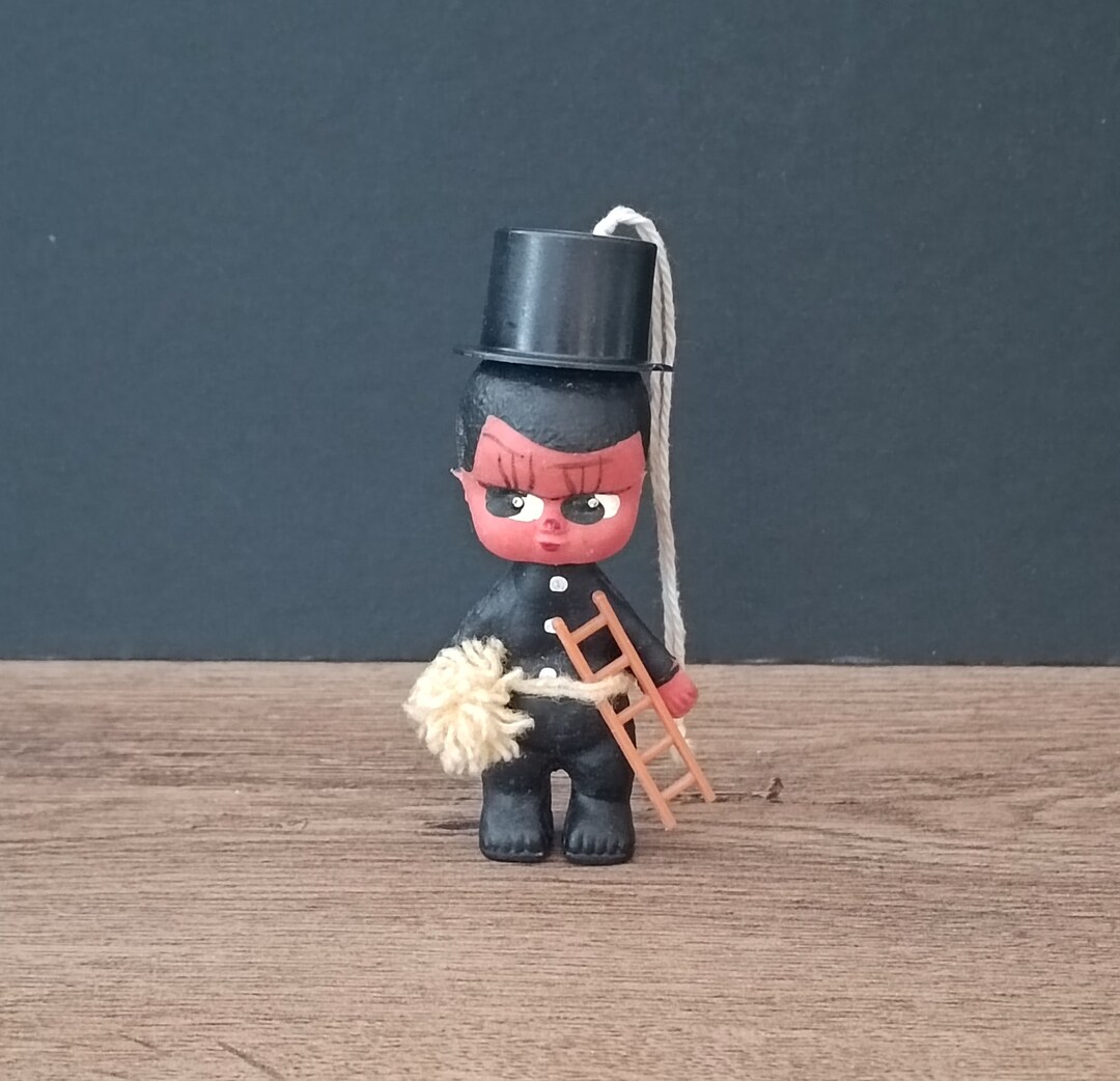 Rare Rubber Hanging Toy Chimney Sweep. Vintage Soviet Latvia Rubber Toy ...