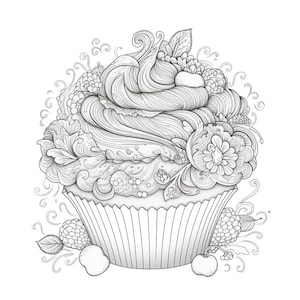 2nd Set of Cupcake Mandala Colouring Pages, Relaxation, Mindfulness ...