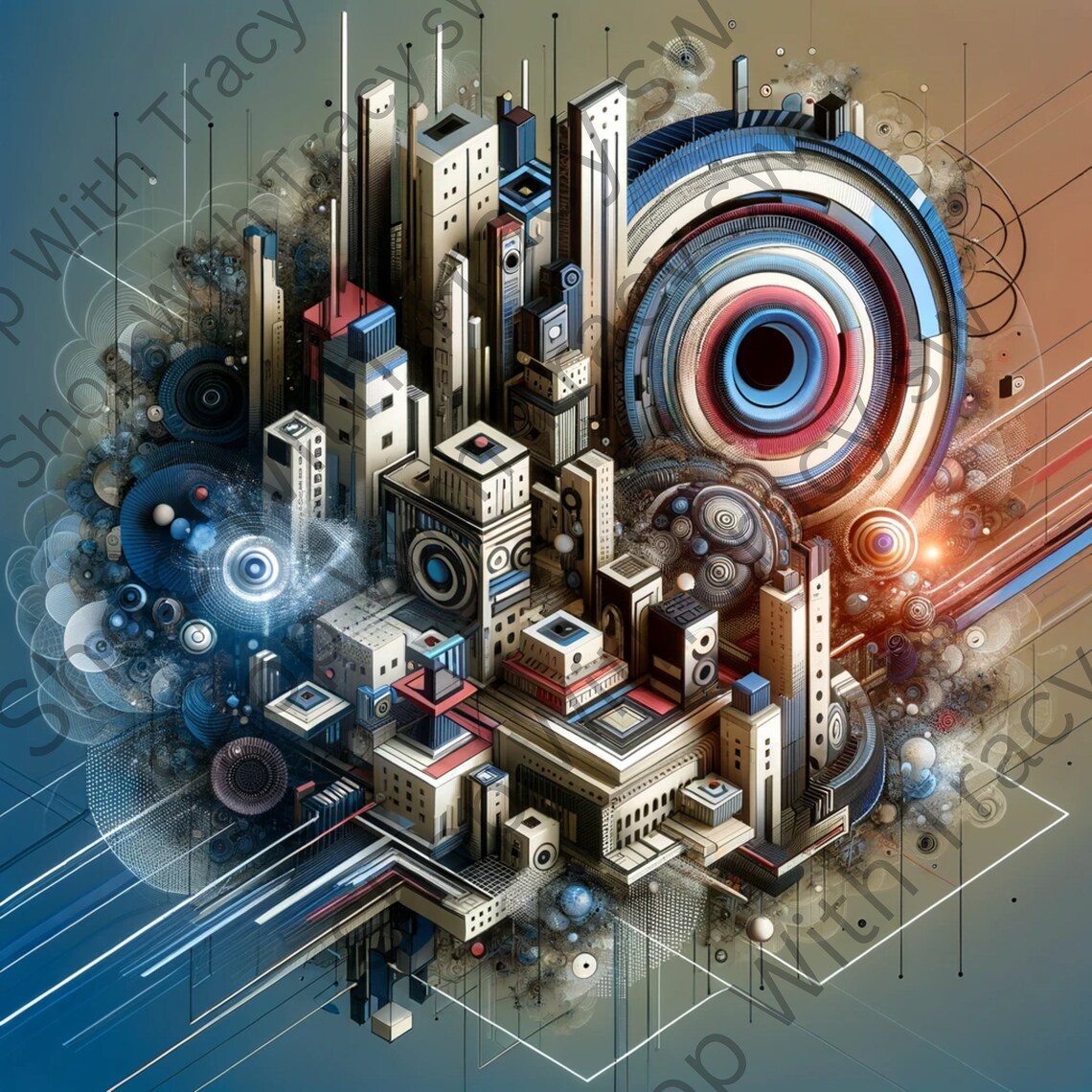 Futuristic Metropolis Digital Illustration-digital Download Only - Etsy