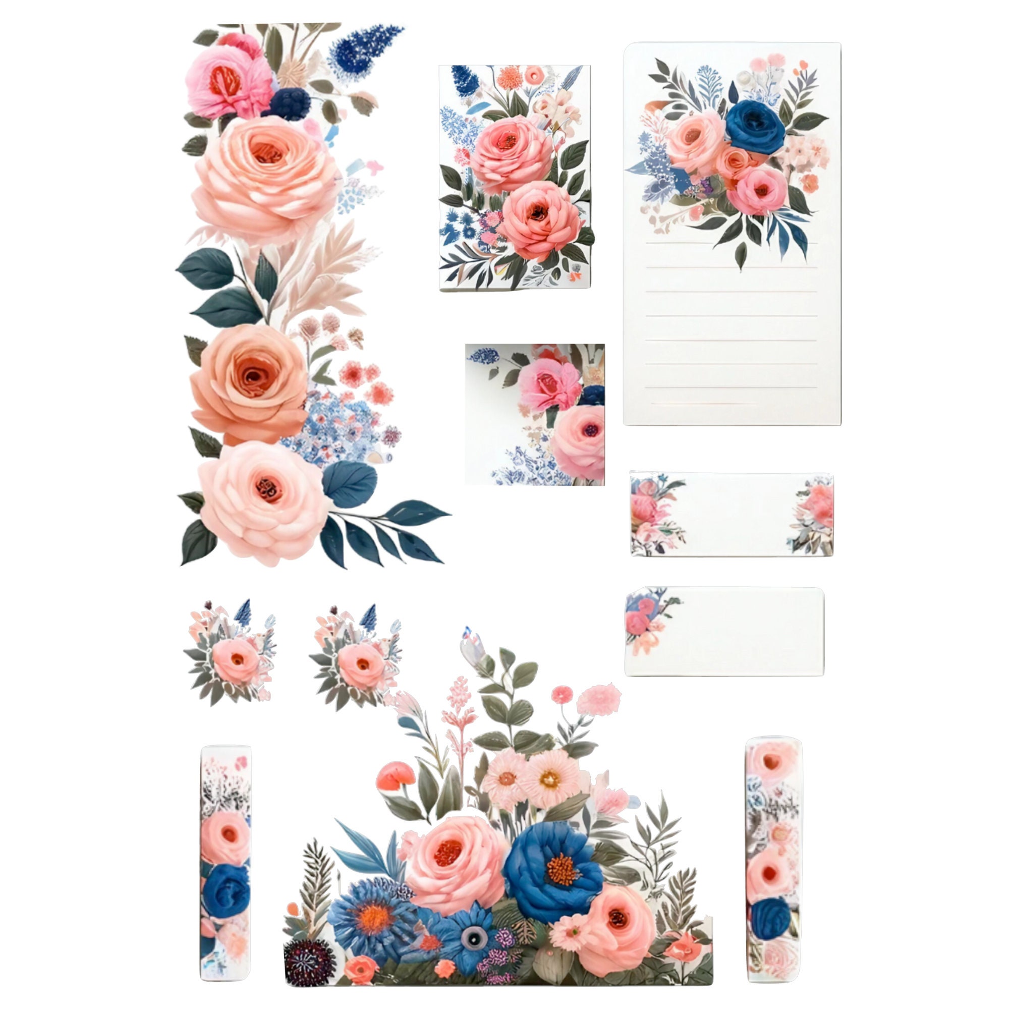 Printable Floral Borders and Other Floral Images Set of 50 This Set is ...