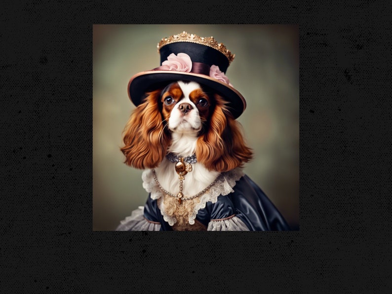 Victorian Elegance: Digital Downloads of Adorable Cats and Dogs in ...