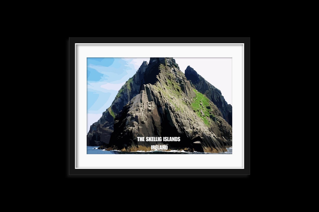 The Skellig Islands Ireland Remote Islands Wall Art, Digital Download ...